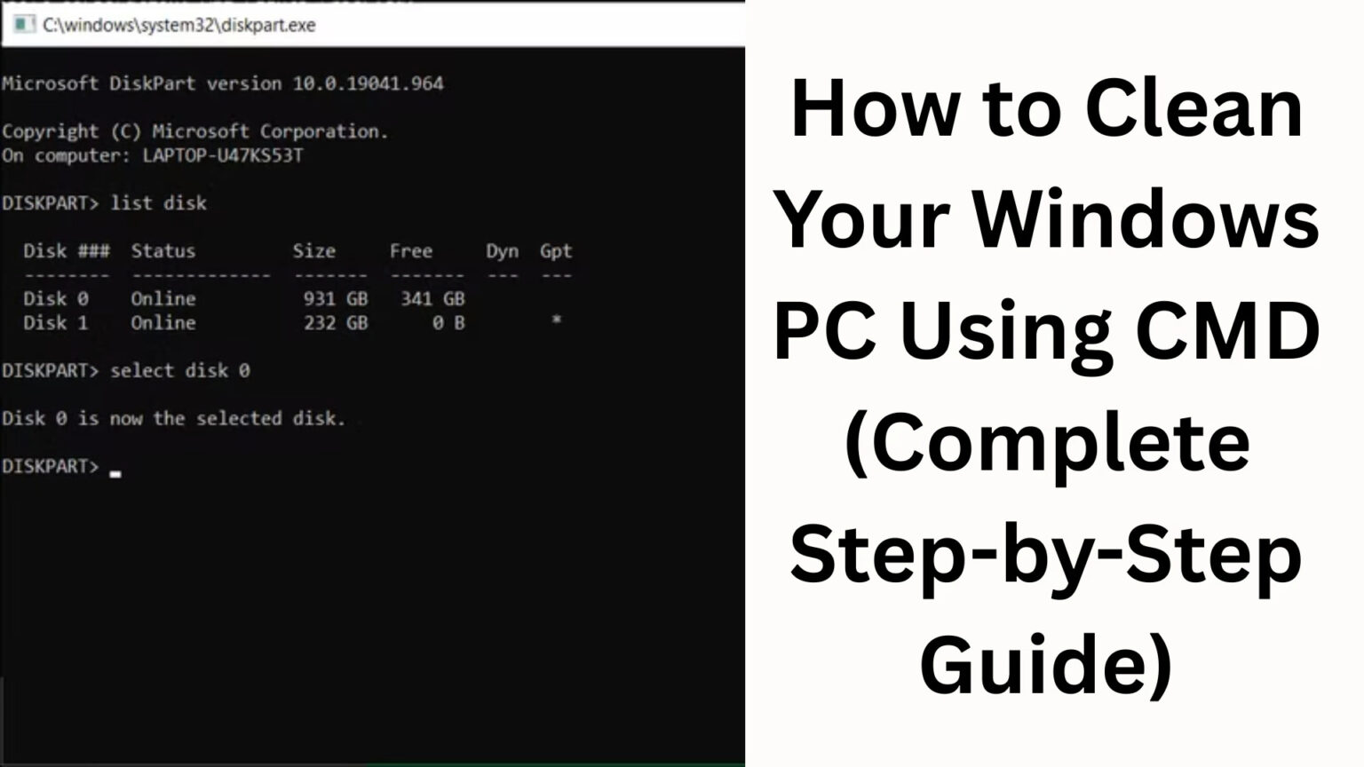 How to Clean Your Windows PC Using CMD?